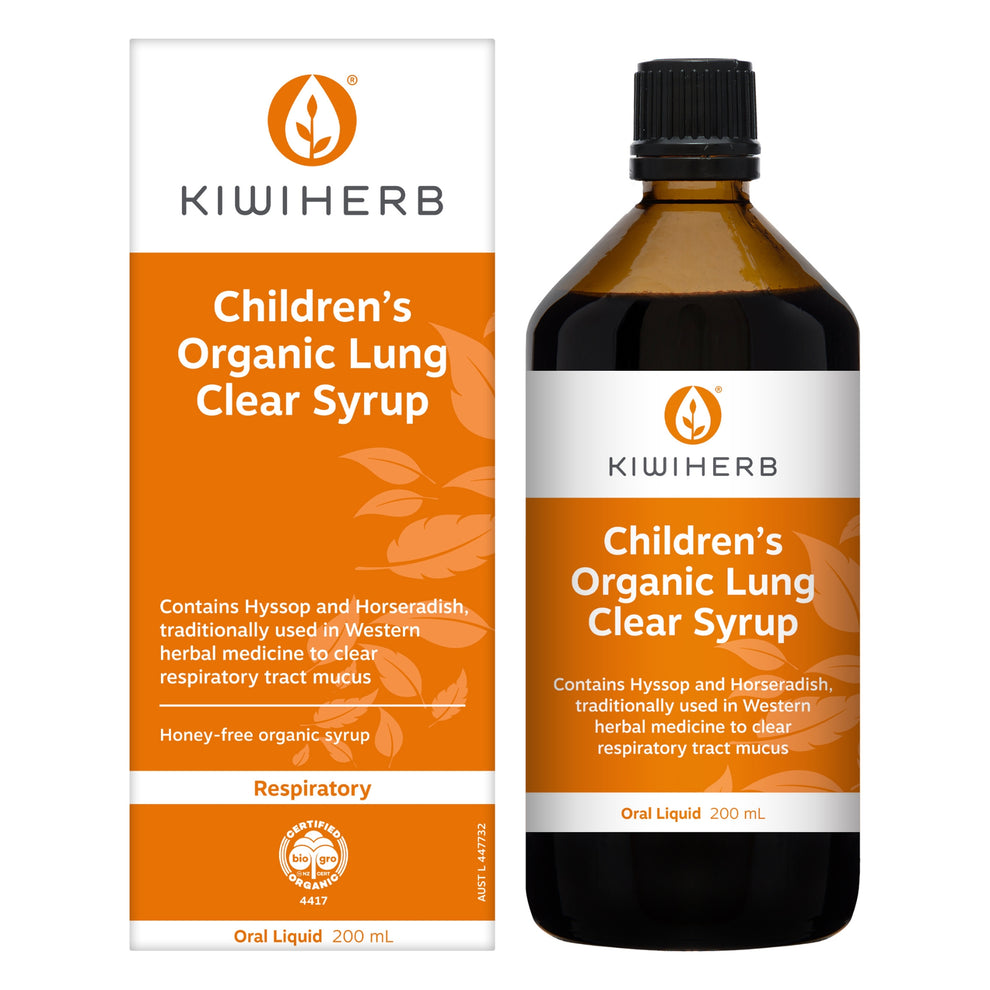 Children’s Organic Lung Clear Syrup - Kiwiherb AU